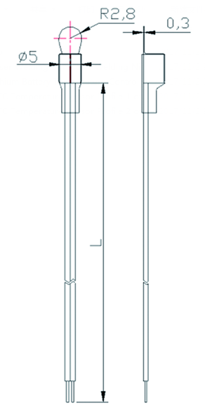 Laser Welding Ultrasonic Welding Nickel Plated Brass NTC Thermistor Temperature Sensor CWF 4